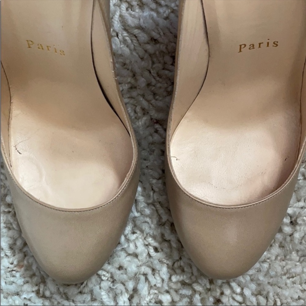 Christian Louboutin Filo 120 Kid Nude Pump - Gem